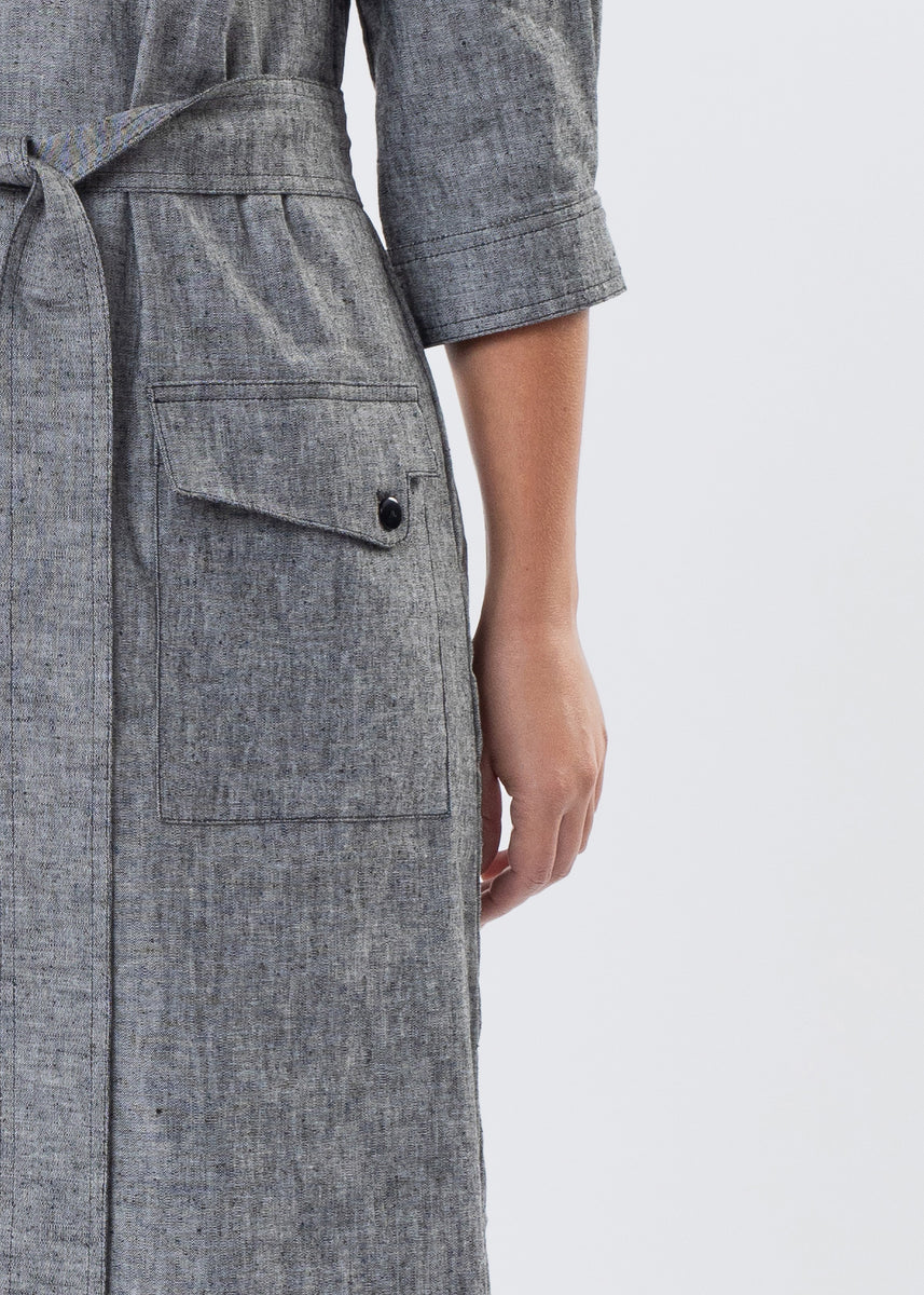 RICOCHET DRESS GREY & BLACK – Kumo